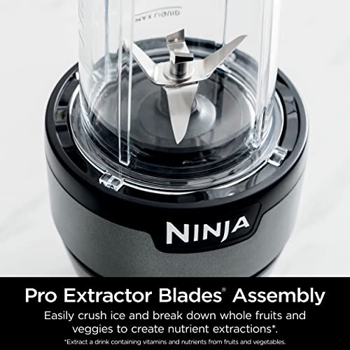 Ninja BN300C, Personal Nutri-Blender With Ice-Crushing Technology, Black/Silver, 700W