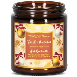 meaningful mantras snickerdoodle cookie aromatherapy fall candle 8oz