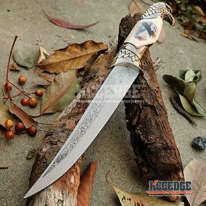 13" hunter collectors eagle 3 types fixed blade survival knife patriotic eagle hea eagle white by survival steel