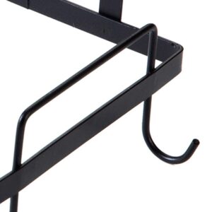 Trash Storage Holder, Garbage Bag Stand Iron Hanging Trash Bag Holder Trash Bag Holder Rack 10.2x6.0x3.0in for Household Kitchen Cabinets Doors and Cupboards(black)