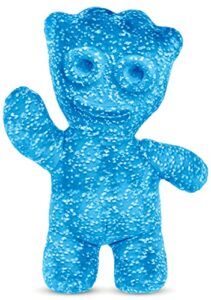 iscream sour patch kids embossed 16.75" x 12" candy character shaped pillow, blue