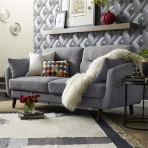 Allora Loveseat in Dark Gray