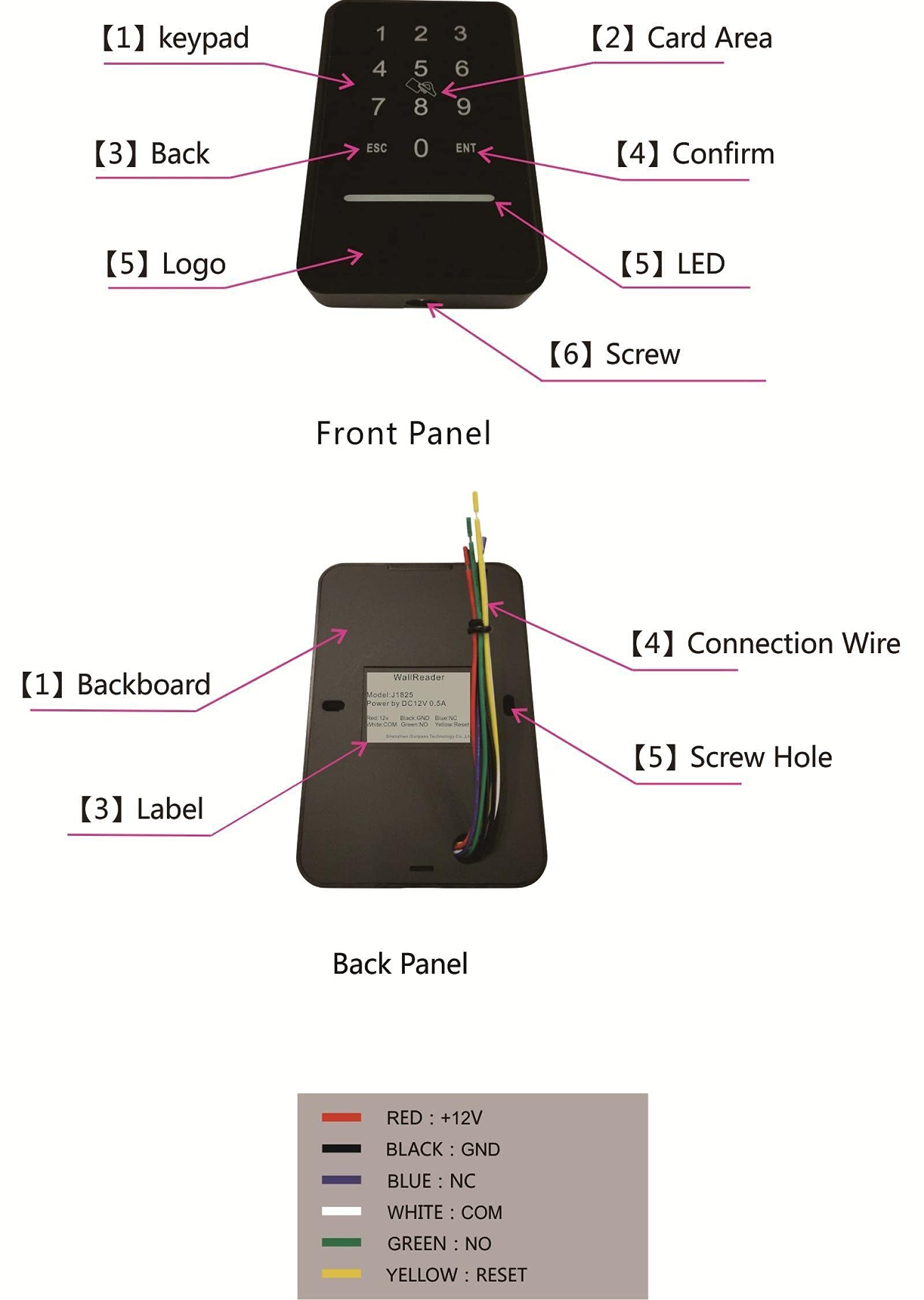 ISURPIAN ISURPASS Z-Wave Keypad Smart Lock Front Door,Hotel Digital Auto Lockdoor Locks for Home,keyless, Swipe Card, APP Black