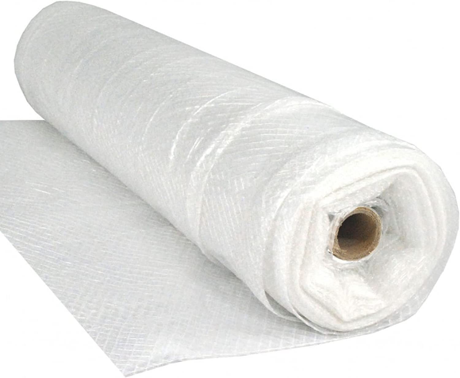 Farm Plastic Supply - Dura Skrim String Reinforced Clear Plastic Sheeting - 6 Mil - (20' x 100') - Reinforced Poly Film Tear Resistant, Weatherproof, Vapor Barrier Polyethylene Roll for Construction