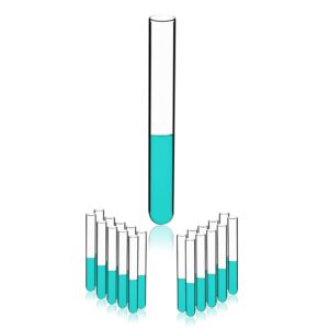 labinvo 20ml glass test tubes, thickness 1.0-1.2,20x150mm, round bottom pack of 20,in-ttg20