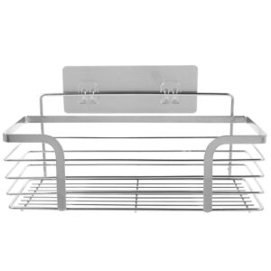 1pc stainless steel shelf wall mounted shower shelf towel rack for kitchen sundries rack storage container stainless storage rack towel rack for bathroom storage rack