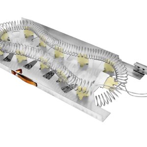 Dryer Heating Element Replace For Whirlpool Duet LTE6234DQ2 LT5004XTW1 LT7000XTF0 LT7000XTF1 LT7000XTG0 LT7000XTG1 LT7000XTM0 LT7000XTM1 LT7000XTN0 LT7000XTN1 LT7000XTW0 LT7000XTW1 With Thermostat