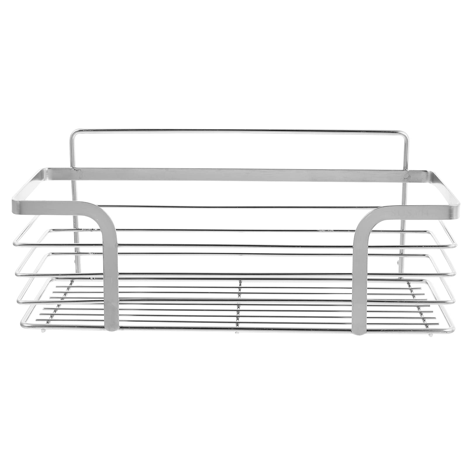 1pc Stainless Steel Shelf Wall Mounted Shower Shelf Towel Rack for Kitchen Sundries Rack Storage Container Stainless Storage Rack Towel Rack for Bathroom Storage Rack