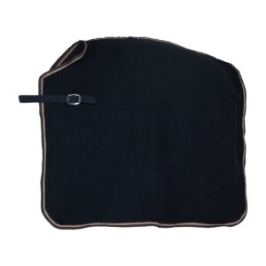 horze kiel fleece quarter sheet - black - horse