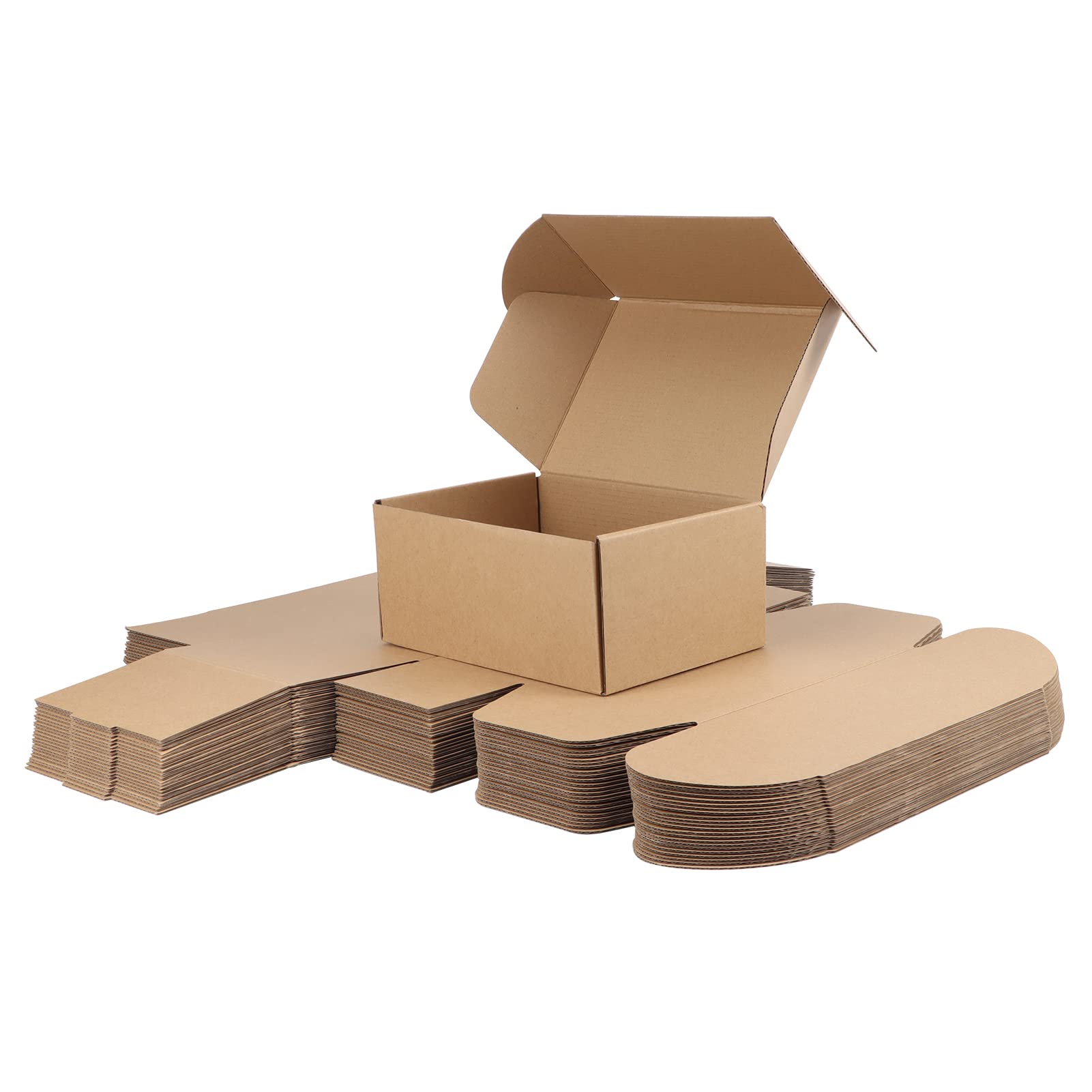 PHAREGE 9x6x4 inch Gift Shipping Boxes Bulk 25 Pack Brown, Tab Lock Tuck Top Mailing Boxes for Packaging Small Business, Small Cardboard Mailer Boxes for Wrapping Present