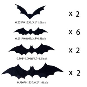 Halloween Party Decorations, Black Orange Party Hanging Paper Fans, Pumpkin Smile Party Banner, 3D Bats Wall Stickers for Halloween Themed Birthday Party Background Classroom Decorations Home Decors