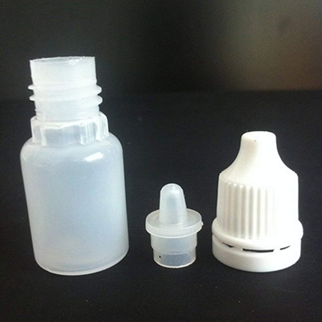 5Pcs White Plastic Empty Squeezable Eye Liquid Dropper Bottles 10 ml Superiorâ€‚Quality and Creative Fashion Book