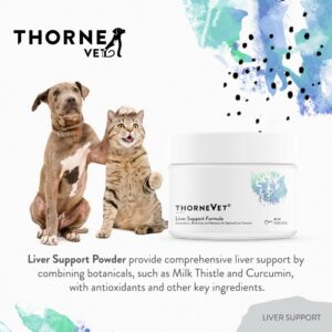 ThorneVet Liver Support Powder – Liver Support for Small Animals: Dogs & Cats, 90 Scoops