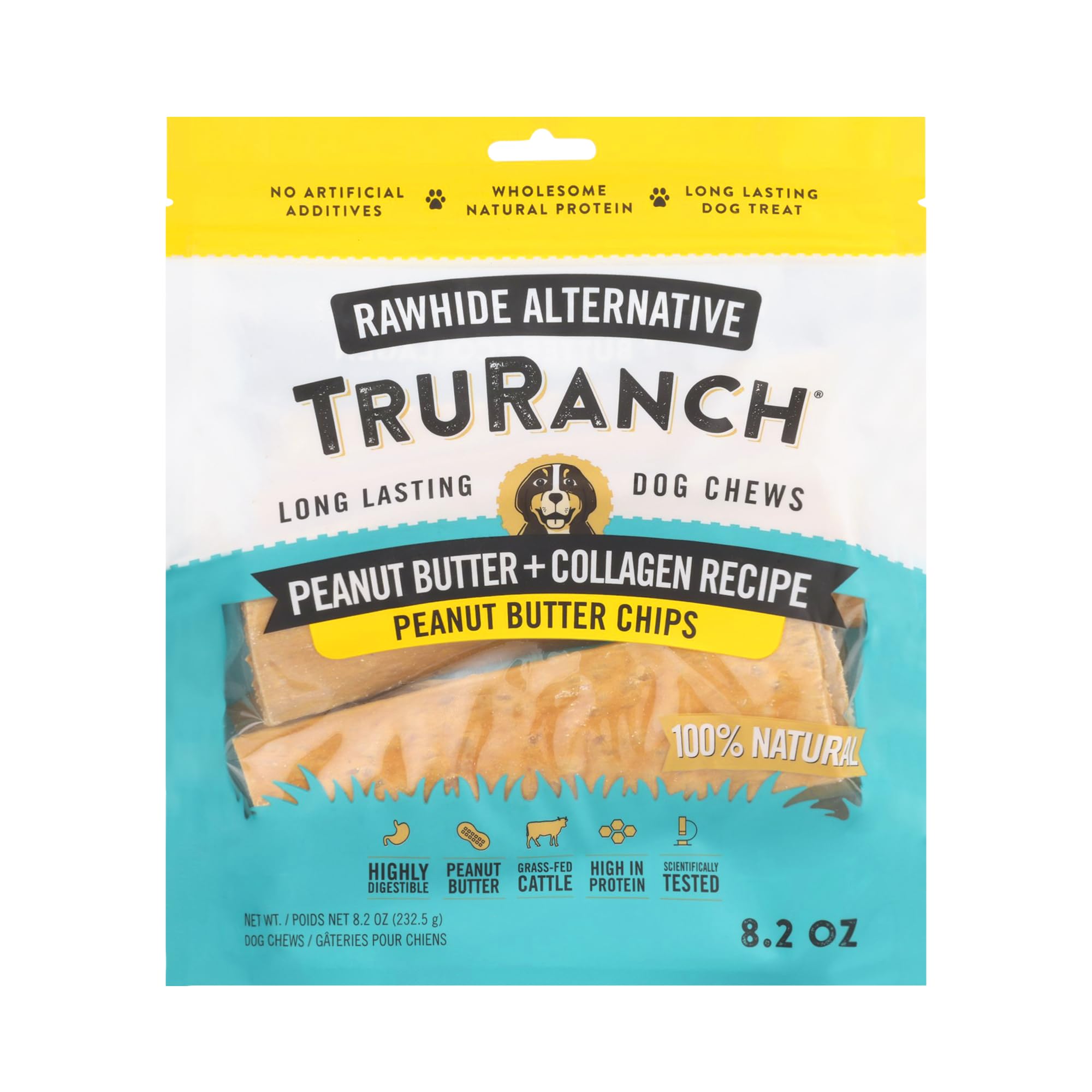 TRURANCH Collagen Chips Peanut Butter - 8.2 oz