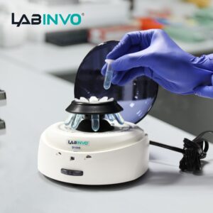 LABINVO 8-Place Mini Centrifuge Set, 7000RPM Benchtop Centrifuge Machine,2 Interchangeable Rotors,0.2mL×32 PCR Strips &0.2mL×4 PCR 8 Strips, with 500pcs of 2ml Micro-centrifuge Tubes, IN-MPS001