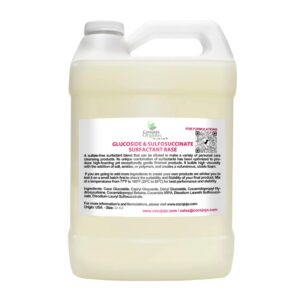 dr joe lab glucoside and sulfosuccinate surfactant base - plant derived sulfate free blend for high foaming - coco decyl cocamide lauryl capryl caprylyl liquid soap shampoo cleanser (32 oz / 2 lb)