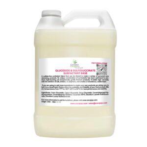 Dr Joe Lab Glucoside and Sulfosuccinate Surfactant Base - Plant Derived Sulfate Free Blend for High Foaming - Coco Decyl Cocamide Lauryl Capryl Caprylyl Liquid Soap Shampoo Cleanser (32 oz / 2 LB)