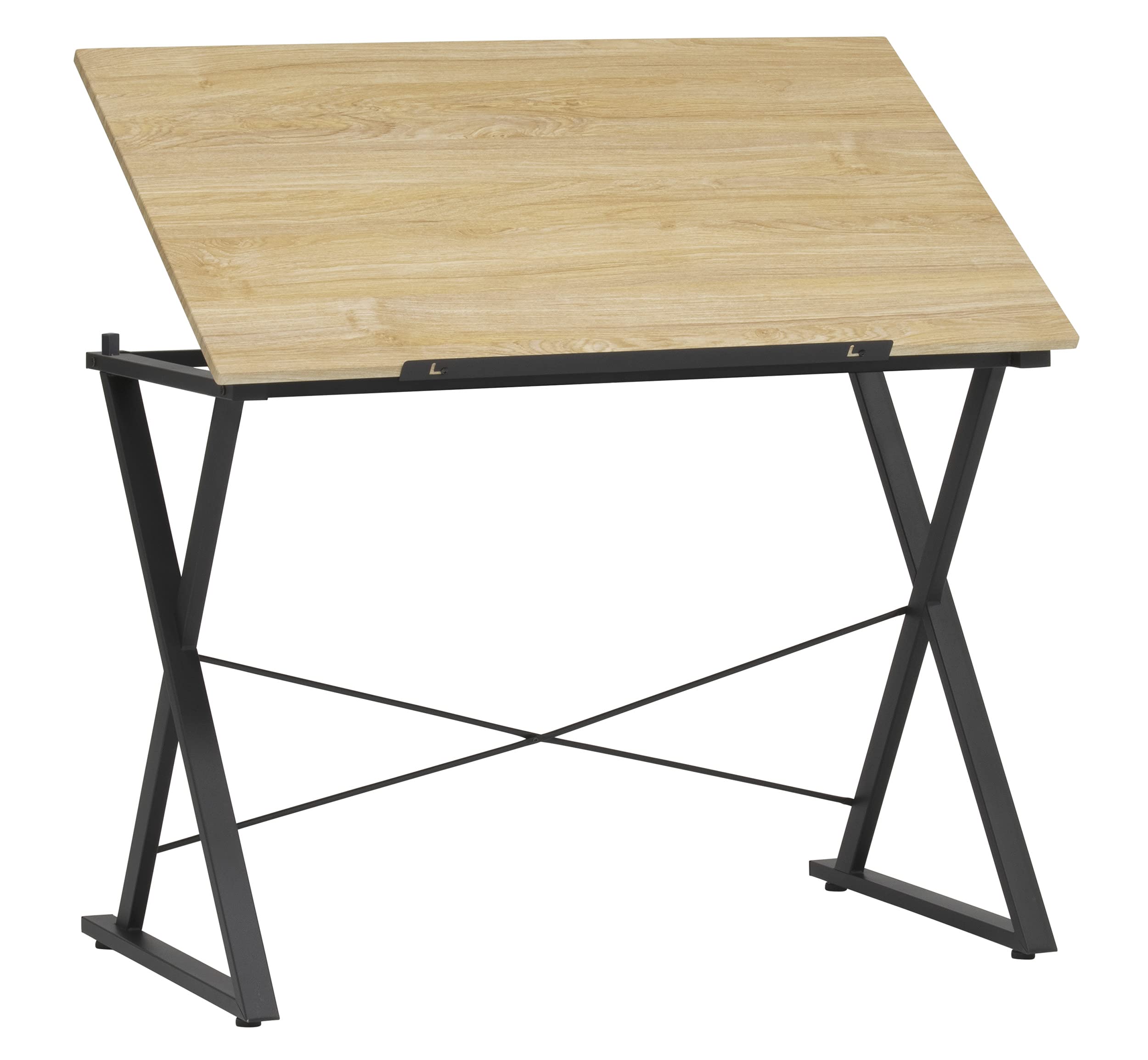 SD STUDIO DESIGNS Axiom II Drawing 42" Wide Adjustable Top Drafting Table, Graphite Black/Ashwood