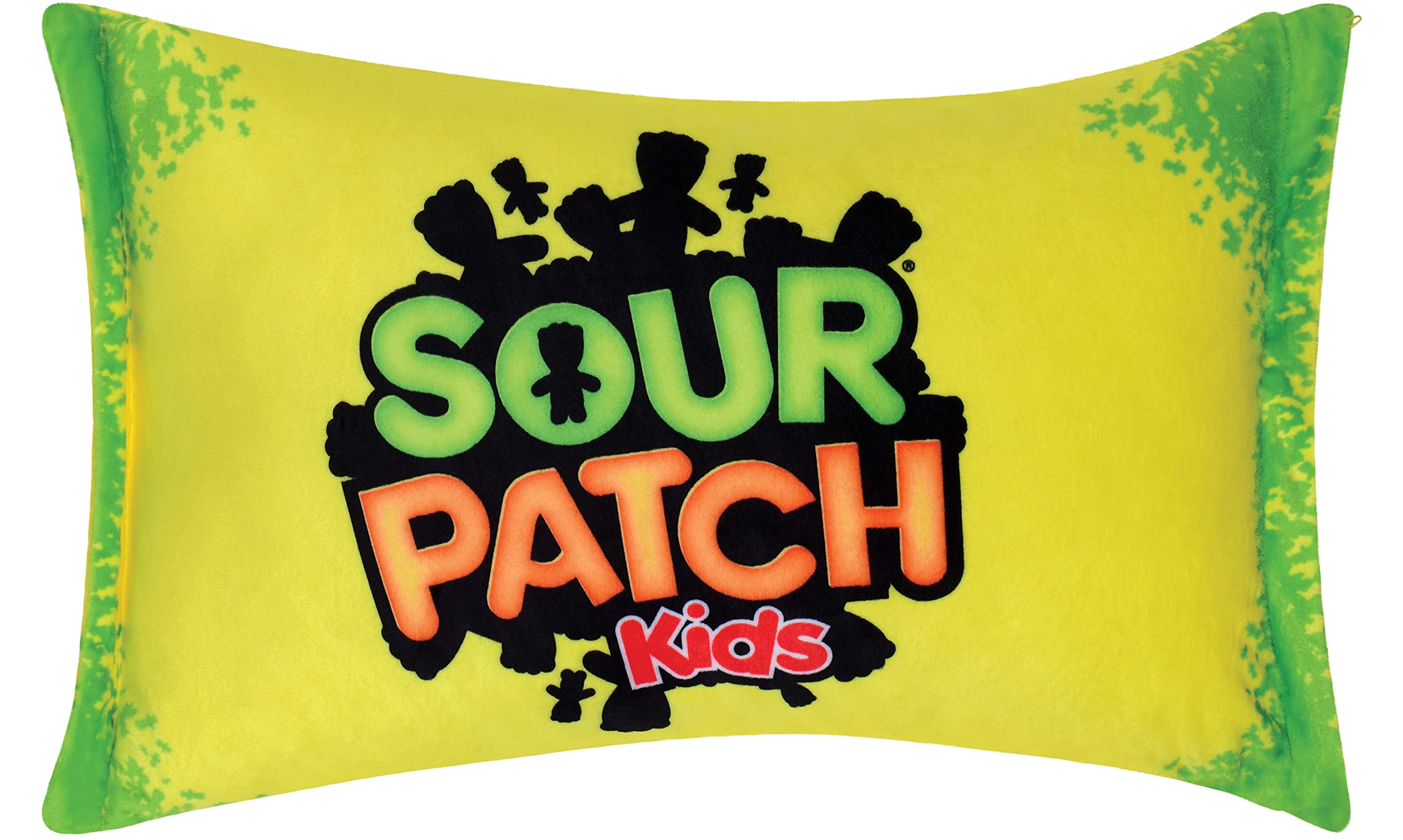 iscream Sour Patch Kids Package 18" x 12" Pillow Set with Mini SPK Candy Pillows