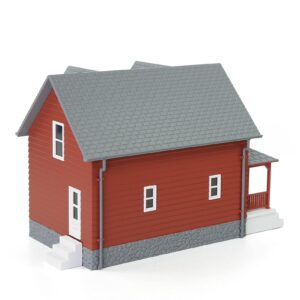 HO Scale Model Building 1:87 Residential Modern House Assembled Architectural for Model Train Layout Diorama JZHO01 (White)