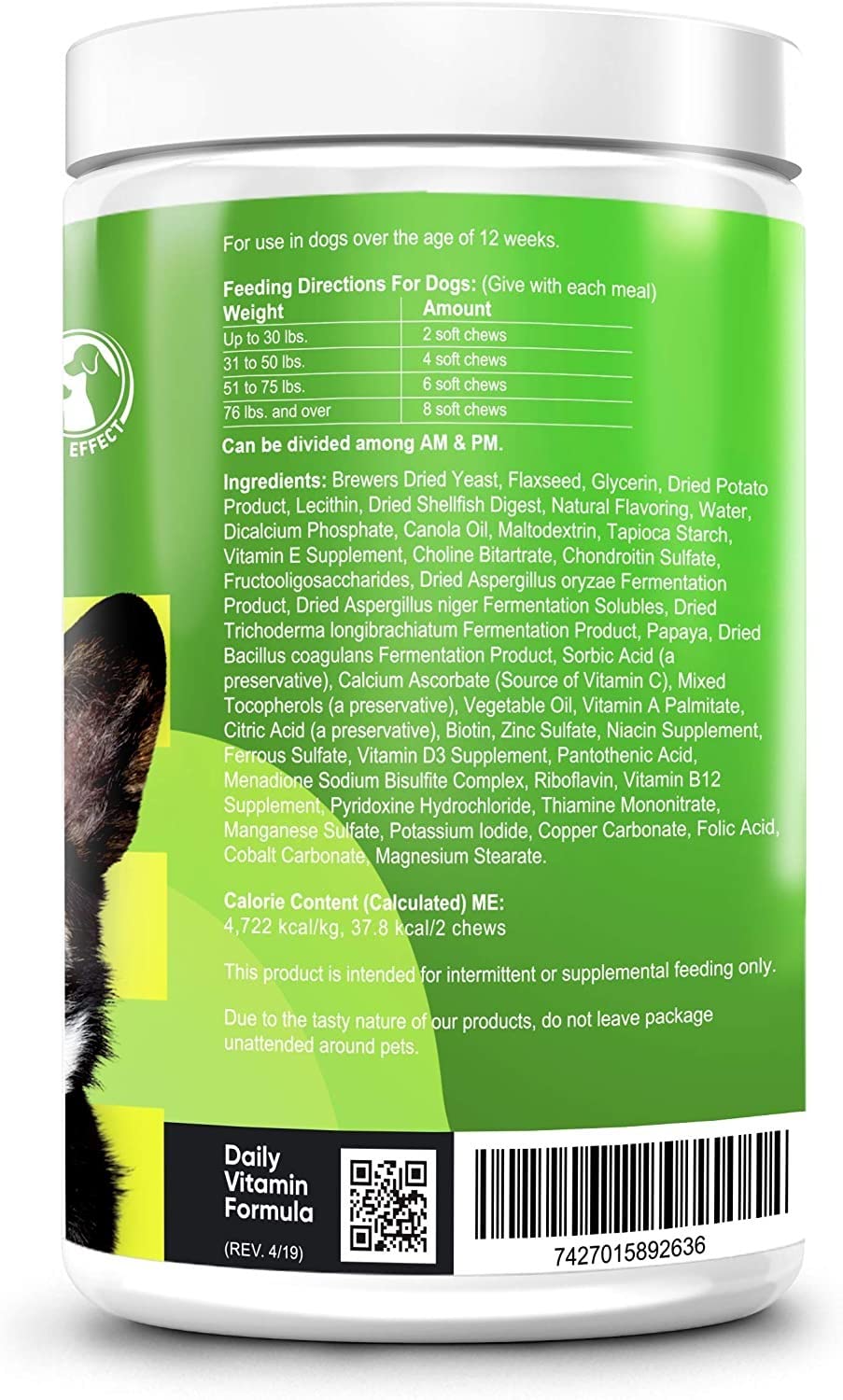 IE 4 in 1 Dog Multivitamins | Joint Support, Immune Health, Skin and Heart Health | Hip Joint Support, Skin Coat, Heart Health, Gut & Immune | 90 Soft Chews