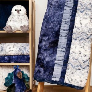 Shannon FABRICS Minky Crazy 8 True Blue Cuddle Kit Quilt Kit Shannon Fabrics, CKCRAZY8SP