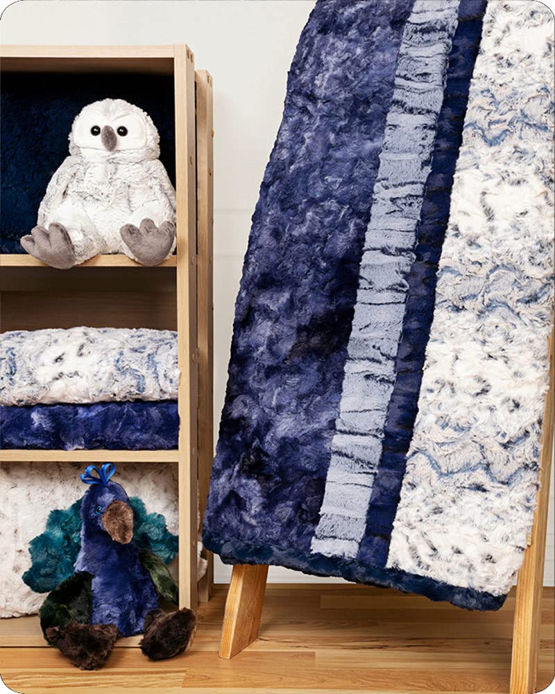 Shannon FABRICS Minky Crazy 8 True Blue Cuddle Kit Quilt Kit Shannon Fabrics, CKCRAZY8SP