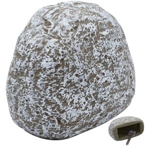 spare key hider fake rock garden decoration safe holder for outdoor yard large size design (3.9×2.9×5 inchs)