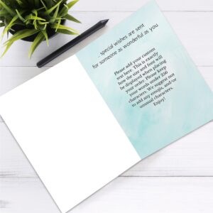 Simply Uncaged Christian Gifts Personalized Happy Birthday Card Custom Your Photo Image Upload Your Text Greeting Card (Single Card)