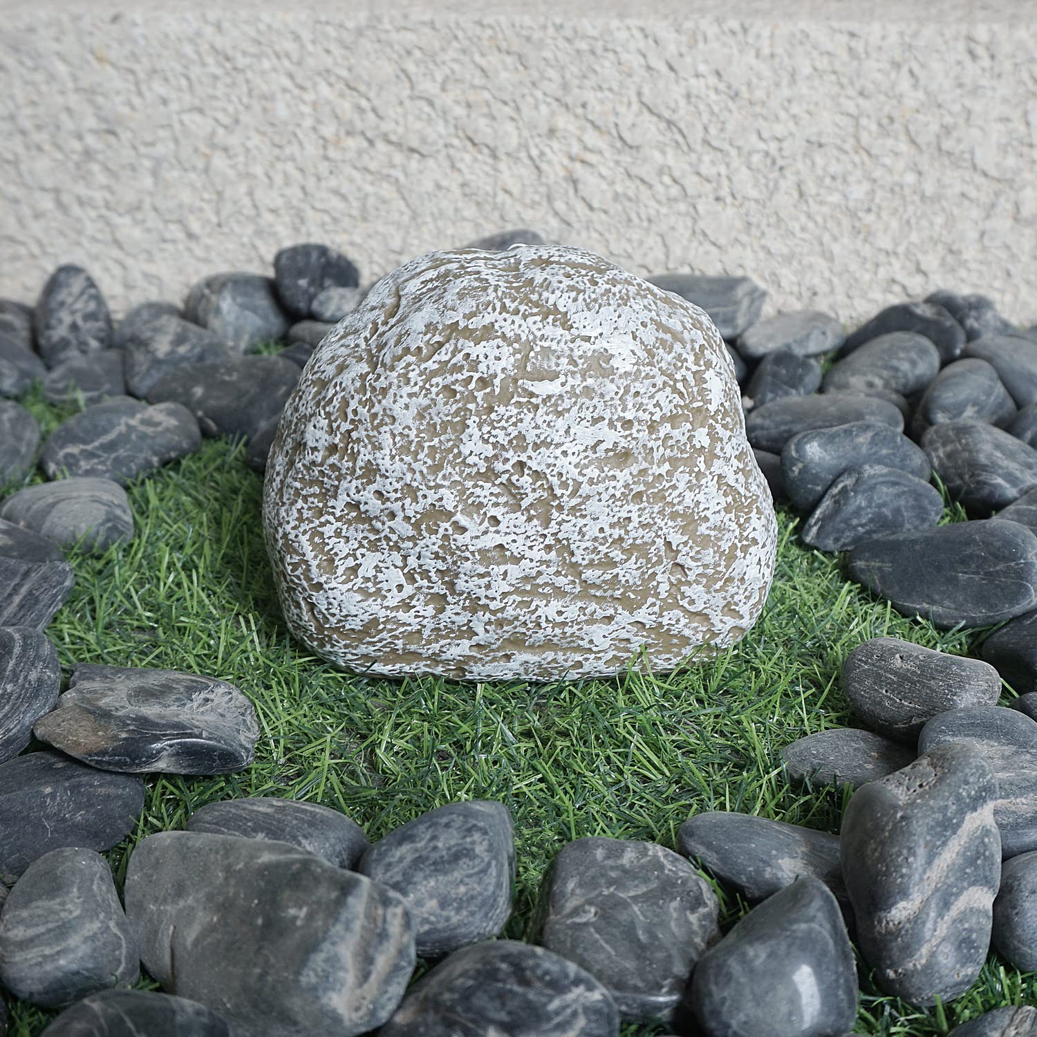 Spare Key Hider Fake Rock Garden Decoration Safe Holder For Outdoor Yard Large Size Design (3.9×2.9×5 inchs)