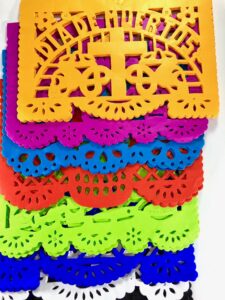 20 frontales pack altar de ofrendas supplies kit dia de muertos day of the dead decoration colorful medium size tissue paper mexican papel picado sheets.