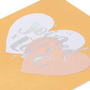 American Greetings Wedding, Bridal Shower or Engagement Card (Joined Hearts)