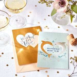 American Greetings Wedding, Bridal Shower or Engagement Card (Joined Hearts)