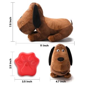 YANWIN Heartbeat Puppy Toy, Dog Heartbeat Toy for Separation Anxiety Relief, Puppy Toy with Heartbeat Stuffed Animal Anxiety Calming Behavioural Aid Toy for Dogs