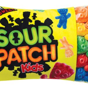 iscream Sour Patch Kids Package 18" x 12" Pillow Set with Mini SPK Candy Pillows