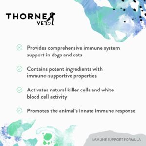 ThorneVET Immune Support Formula Powder – Immune Support for Dogs & Cats, 90 Scoops