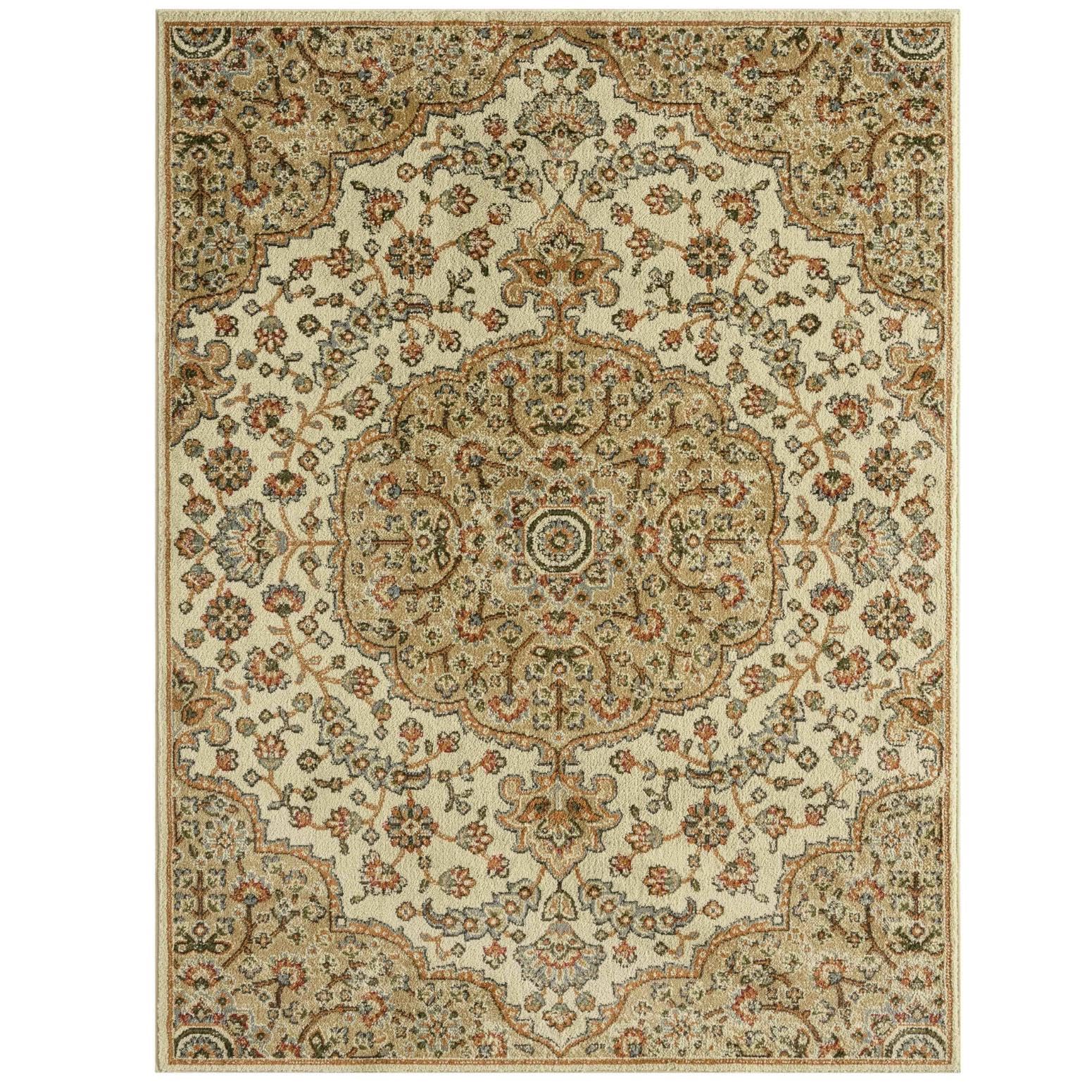 Home Dynamix Royalty Medallion Traditional Area Rug, Beige/Ivory, 7'8"x10'4"