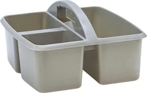 teacher created resources® gray plastic storage caddy