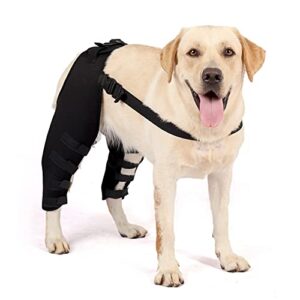 zunea 1pair dog leg brace for hind leg acl ccl tear canine rear hock joint brace dogs back legs compression sleeve wrap protector and extra support for wound injury and sprain healing of arthritis s