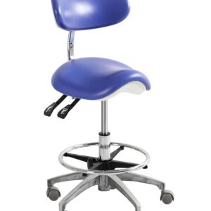 Standard Dental Mobile Chair Doctor's Stool PU Leather Dentist Chair Swivel Work Chair