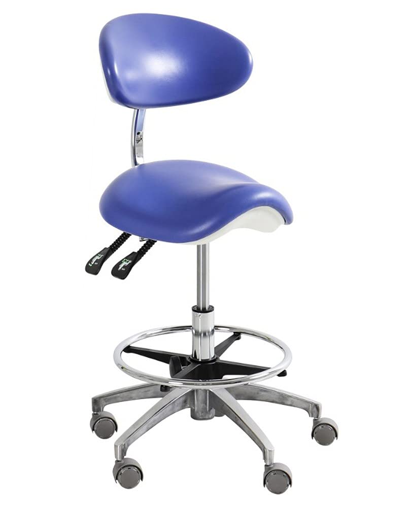 Standard Dental Mobile Chair Doctor's Stool PU Leather Dentist Chair Swivel Work Chair