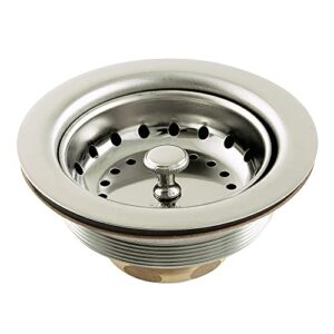 kingston brass k111bpn tacoma basket strainer, polished nickel