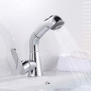 mixer tap bathroom bath shower faucet basin pull out dual sprayer tap kitchen sink universal rotation nozzle cold hot mixer tap deck mounted bathroom bathtub shower water faucet