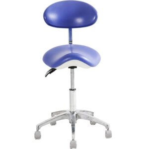 Standard Dental Mobile Chair Doctor's Stool PU Leather Dentist Chair Swivel Work Chair