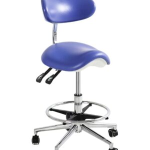 Standard Dental Mobile Chair Doctor's Stool PU Leather Dentist Chair Swivel Work Chair