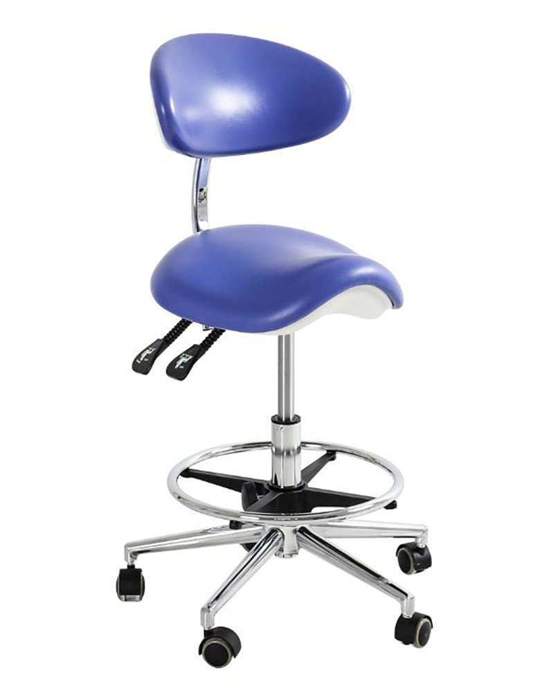 Standard Dental Mobile Chair Doctor's Stool PU Leather Dentist Chair Swivel Work Chair