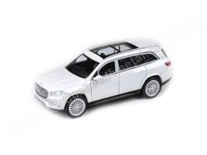 paragon mercedes-maybach gls 600 with sunroof white metallic 1/64 diecast model car