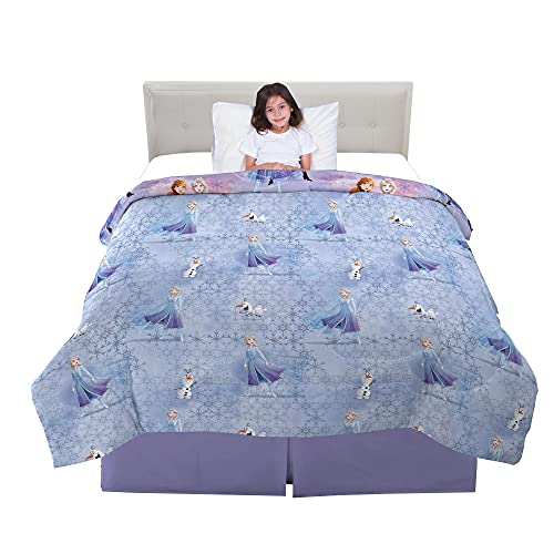 Disney Frozen 2 Kids Bedding Soft Microfiber Comforter, Full, "Official" Disney Product By Franco