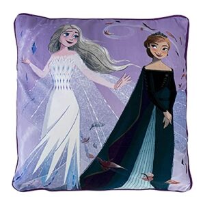 franco kids bedding soft decorative pillow cover, 15 in x 15 in, disney frozen 2