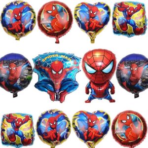 superhero balloons for kids birthday baby shower super hero theme party decorations (spider)